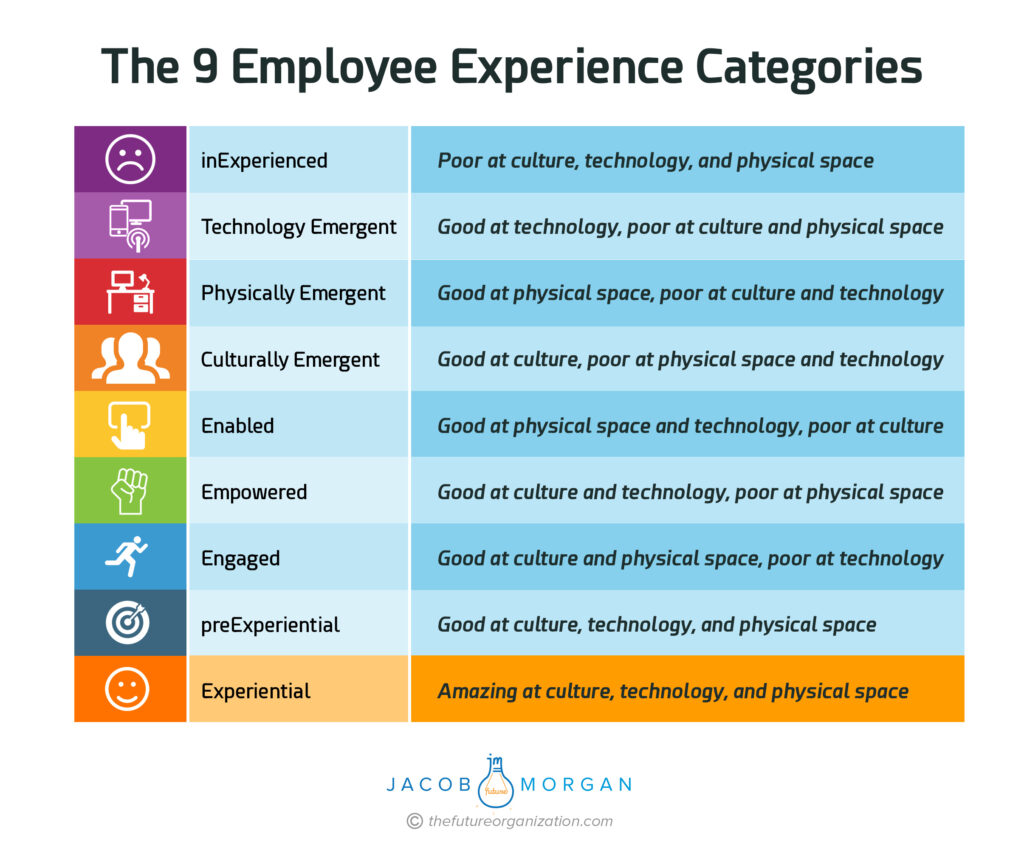 9 Employee Experience Categories